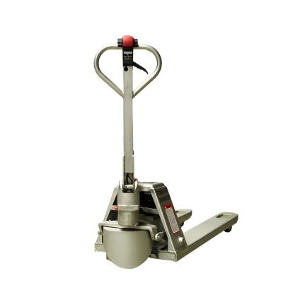 China ET20MH-P-F Stainless Galvanized Walking Type Hydraulic Pallet Truck Capacity 2000kg for sale