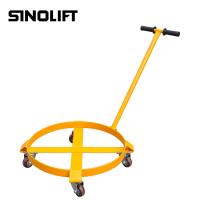 China SD Series 360 Rotation Steel Drum Handling Trolley Impact Resistant Capacity 450kg for sale