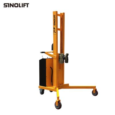 China DT300F Electric Hydraulic  Forklift Drum Dumper With V Shaped Base Capacity 300kg for sale