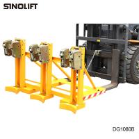 China DG1080A DG1080B Mechanical Drum Grabber Forklift Automatic Clamping Capacity 450kg for sale