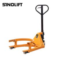 China Sinolift HJ365 hand hydraulic 55 gallon oil drum pallet truck for sale