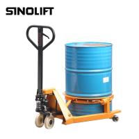 China Sinolift HJ365 hand hydraulic 55 gallon oil drum pallet truck for sale