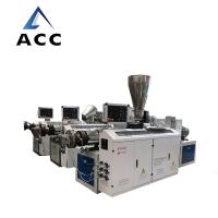 China 380V Conical Twin Screw Extruder Low Noise Stable Customized For PVC WPC Powder for sale