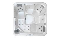 China Square Shape Acrylic Silver Massage Spa Hot Tub For 5 Person Jacuzz for sale