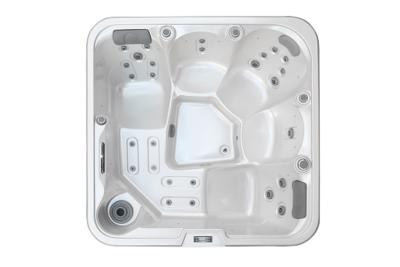 China Square Shape Acrylic Silver Massage Spa Hot Tub For 5 Person Jacuzz for sale