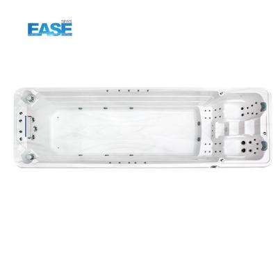 China Acrylic Spa Tub Hydropool Swimspa Hot Massage Tube With High Flow Jets For Home Spa Outdoor Relaxation for sale