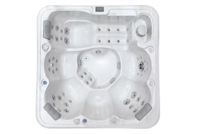 China Jacuzzi Outdoor Swimming Spa Acrylic Massage Bathtub Self Cleaning Spa Pools For 6 Person for sale