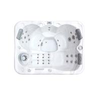 China Acrylic Hydrotherapy Whirlpool Massage Spa Hot Tub for 4 Persons for Outdoor relaxation for sale