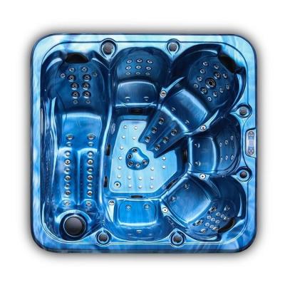 China Luxury 6 Persons Hot Tubs For Outdoor Acrylic Spa Pools With Massage Function Swim Spa For Family for sale