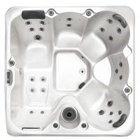 China Luxury Outdoor Hot Tub For 5 Persons With Whirlpool Massage Acrylic Bathtubs With Bluetooth Speaker for sale
