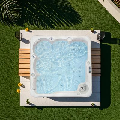 China Acrylic 5 Person Outdoor Swim Spa Pool Garden Relax Massage Whirlpool Hot Tubs for sale