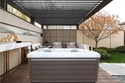China Luxury Whirlpool Massage Bathtub Outdoor Hydro Spa Hot Tub for sale