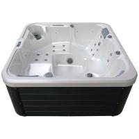 China Enjoyable 3 Person Rectangle Hot Tub With LED Lights And 1pc Filter for sale