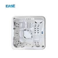 China Premium 3-Person Rectangle Hot Tub With Aristech Acrylic Ozone Generator And Underwater Light for sale