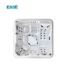 China Premium 3-Person Rectangle Hot Tub With Aristech Acrylic Ozone Generator And Underwater Light for sale