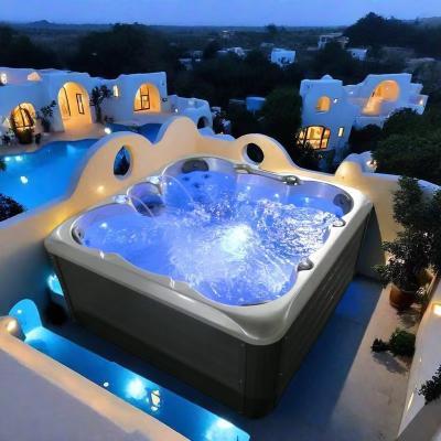 China 1.9m Acrylic Hot Tub with 30 Jets and Balboa Control for 6 Adults for sale