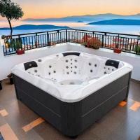 China Freestanding 2.3m Acrylic Massage Hot Tub with 3HP Whirlpool Pump for sale