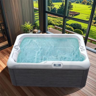 China 2-3 Person Acrylic Hot Tub with 25 Jets and 2.5HP Pump for Outdoor Luxury Massage for sale