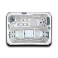 China Freestanding Luxury Hot Tub Spa Tub with 25 Jets 2 Seats + 1 Lounge and 5 Years Warranty for sale