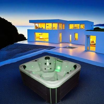 China Modern Design Outdoor Luxury Hot Tub with 750L Water Capacity 2HP Massage Pump and 2.18M Length for sale