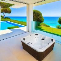 China Small Outdoor Hot Tub with 750L Water Capacity and 2.0HP Massage Pump for sale