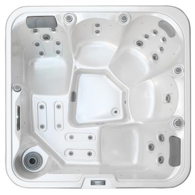 China Freestanding Hot Tub with 3kw Heater 20mm Insulation and 3 Seats + 2 Loungers for Outdoor Relaxing for sale