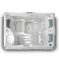 China Pearl White Massage Spa Bathtub Outdoor Hot Tubs For 3 People for sale