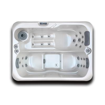 China Freestanding Outdoor Whirlpool Hydro Massage Hot Spa Tub For 3 People for sale