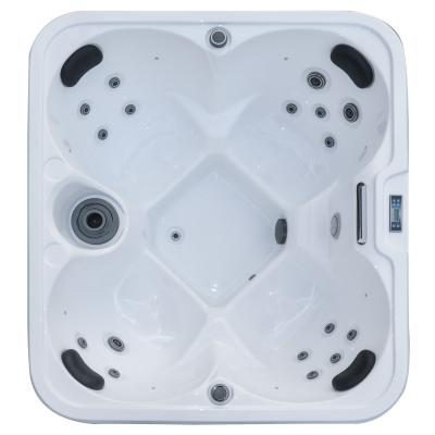China 4 Person Acrylic Hot Tub Outdoor Hydrotherapy Massage Bathtub Spa 3KW for sale