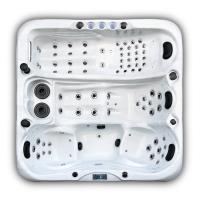 China Luxury Garden 4 People Massage Hot Tub Spa Whirlpool Bathtub With Bluetooth for sale