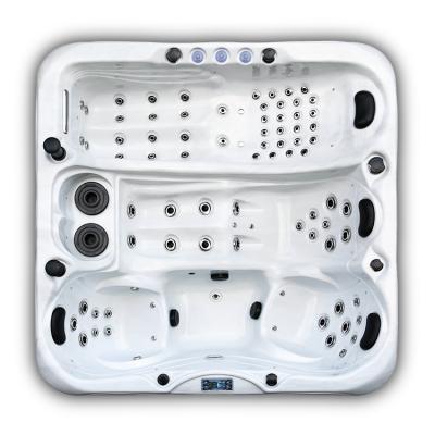 China Luxury Garden 4 People Massage Hot Tub Spa Whirlpool Bathtub With Bluetooth for sale