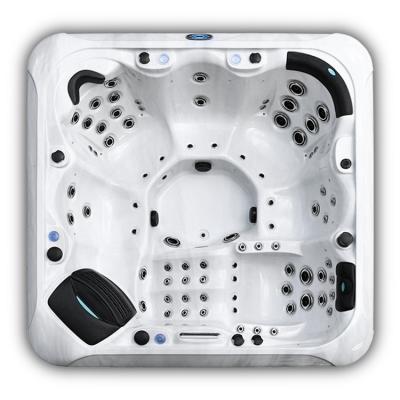China 6 Seats Household Pearl White Whirlpool Spa Bathtub Outdoor Hot Tubs for sale