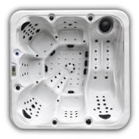 China 6 Person Massage Bathtub Acrylic Balboa Control System Hot Tub Outdoor Spa for sale