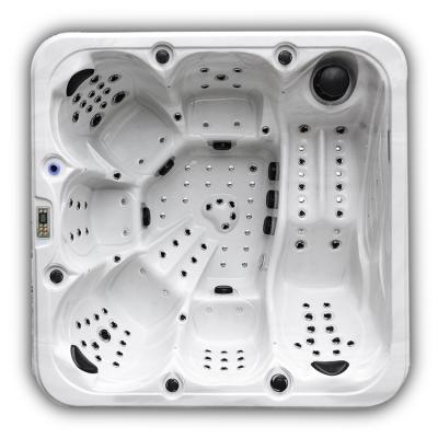China 6 Person Massage Bathtub Acrylic Balboa Control System Hot Tub Outdoor Spa for sale