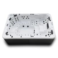China 8 10 Persons Acrylic Outdoor Endless Swimming Pool Freestanding 1320mm for sale