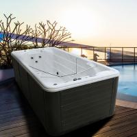 China Luxury Acrylic Endless Swim Pool Outdoor Whirlpool Massage Swim Spa for sale