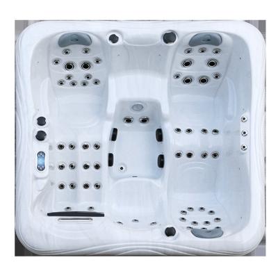 China Outdoor Jacuzzi Acrylic Massage Spa Bathtub For 4 Persons For Relaxing Hydrotherapy for sale