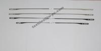 China Leno Steel Healds Wire 331mm J type with eye 6.5*1.8 for Weaving Loom Spare Parts for sale