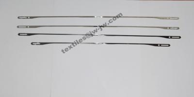 China Leno Steel Healds Wire 331mm J type with eye 6.5*1.8 for Weaving Loom Spare Parts for sale