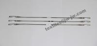 China Leno Steel Healds Wire 331mm J type with eye 6.5*1.8 for Weaving Loom Spare Parts for sale