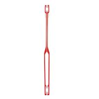China Red C Type Leno Healds 335mm Plastic Rapier Loom Spare Parts JW-0090 for sale