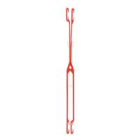 China JW-0052 Red Leno Healds 330mm C Type Weaving Loom Parts Red Color for sale