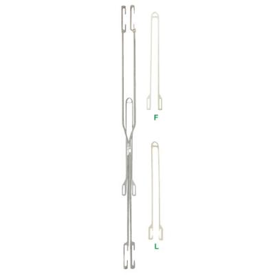 China JW-0158 Stainless Steel Leno Healds 330mm C Type Loom Spare Parts for sale