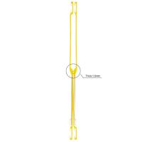 China Yellow Plastic C Type Flat Steel Healds 380mm JW-1240 ISO9001 for sale