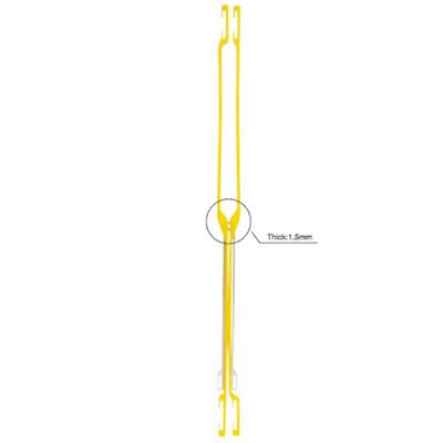 China Yellow Plastic C Type Flat Steel Healds 380mm JW-1240 ISO9001 for sale