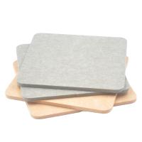 China PET Felt Square Acoustic Panels 9mm Sound Aborbing Wall Board For KTV for sale