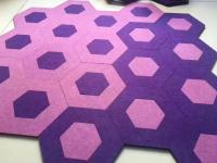 China PET Sound Absorbing Hexagon Acoustic Panels For Home Office Classroom Wall for sale