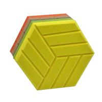 China PET Sound Absorbing Hexagon Acoustic Panels For Home Office Classroom Wall for sale