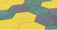 China PET Sound Absorbing Hexagon Acoustic Panels For Home Office Classroom Wall for sale