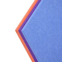 China PET Sound Absorbing Hexagon Acoustic Panels For Home Office Classroom Wall for sale